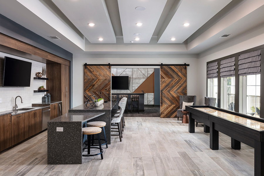 IMT Edgewater offers thoughtful apartment interiors such as granite ...